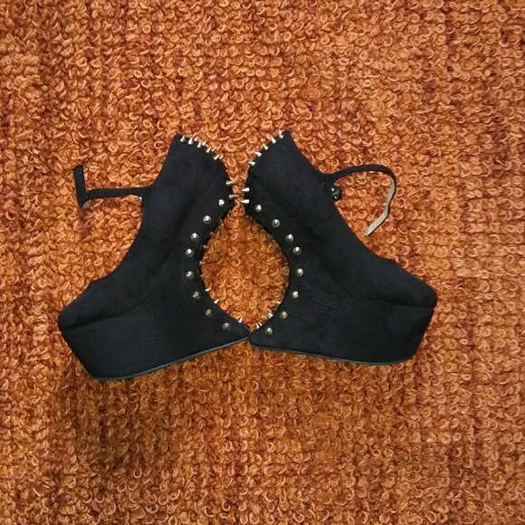 groove | Shoes | Groove Reverse Studded Platform Wedge Shoe | Poshmark
